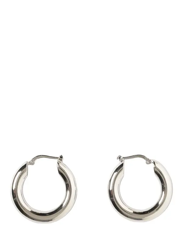JIL SANDER Hoop Earrings - Silver