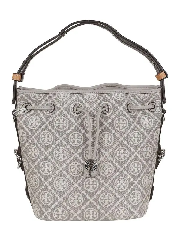Tory Burch Printed Mini Bucket Bag - Grey