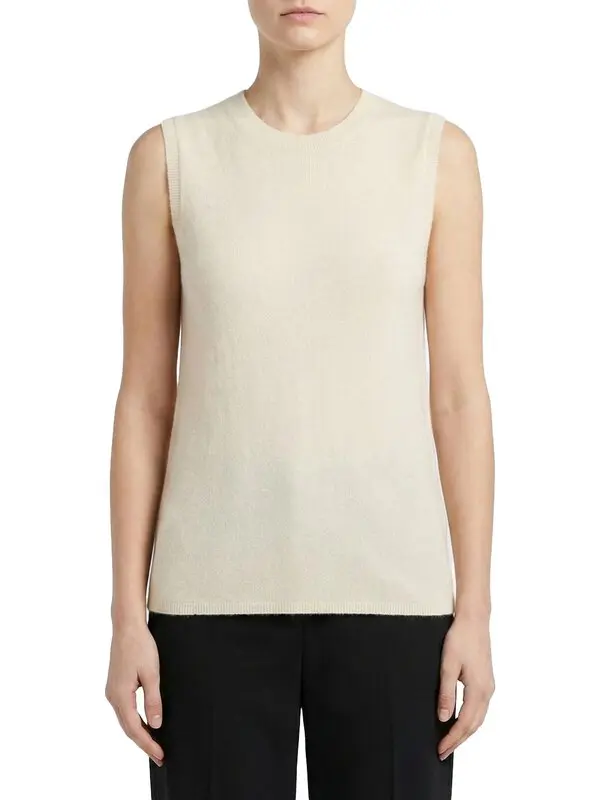 Theory Sleeveless Knit Top - Ivory