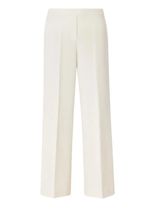 Theory Crepe Straight-leg Pants - Neutrals