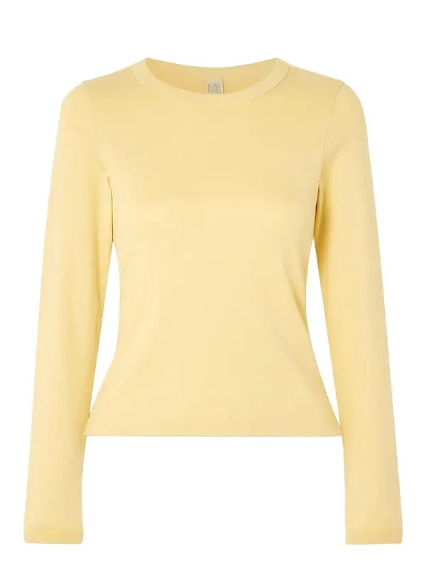 FLORE FLORE Max Organic Cotton-jersey T-shirt - Yellow