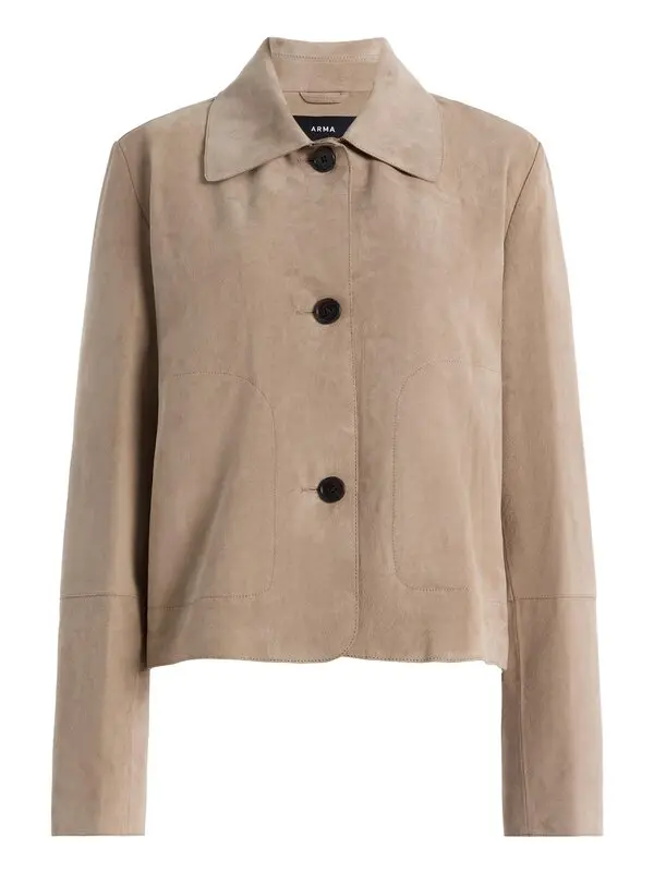 ARMA Emy Suede Jacket - Taupe