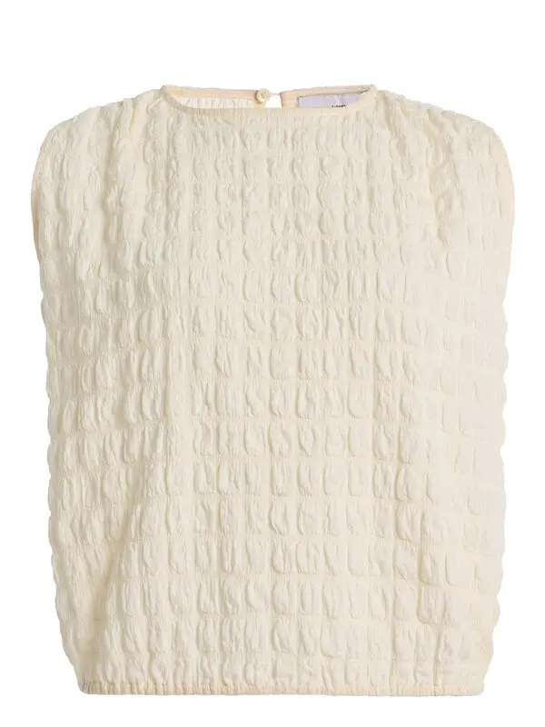 Proenza Schouler White Label Bradley Textured Top - White