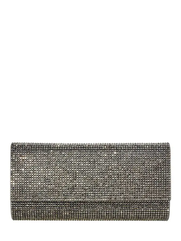 Judith Leiber Perry Crystal Clutch - Grey