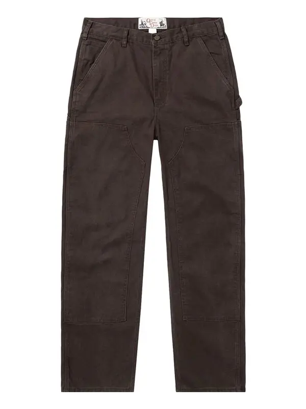 ONE OF THESE DAYS Canvas Double Knee Pants - Brown