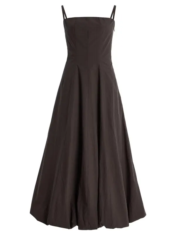 Proenza Schouler White Label Ella Cotton Midi Dress - Brown