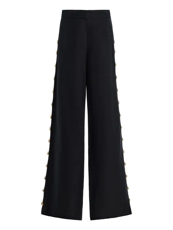 Simkhai Cayman Wide-leg Trousers - Black