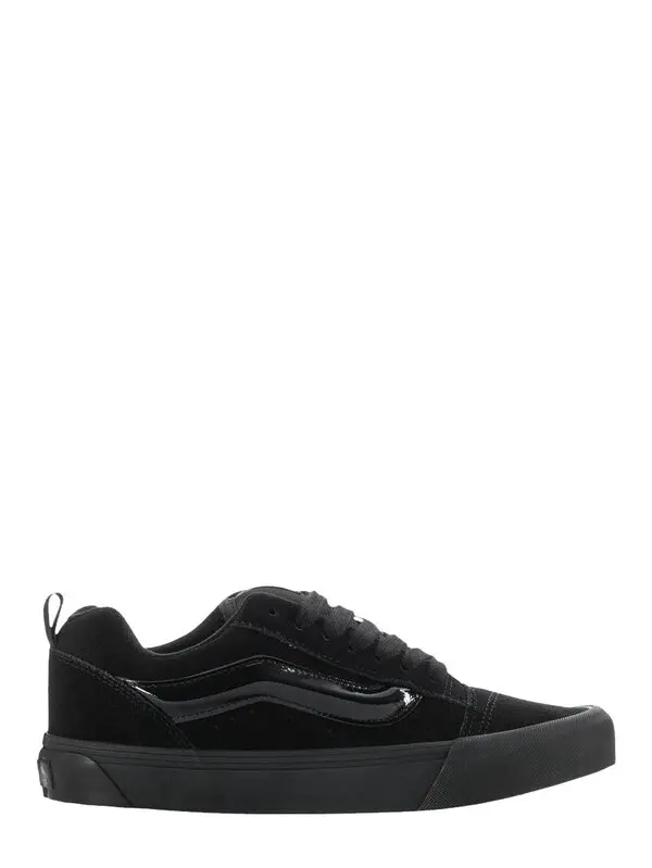 VANS Knu-skool Suede And Patent Sneaker - Black