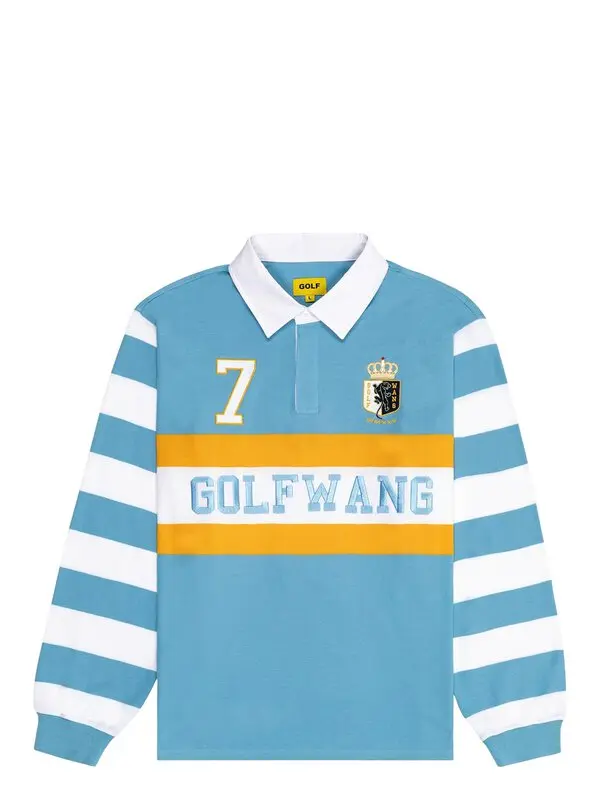 GOLF WANG Panther Rugby Shirt - Blue