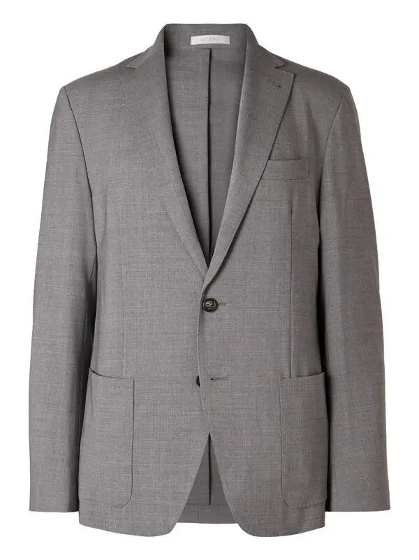 Eleventy Wool-blend Suit Jacket - Gray
