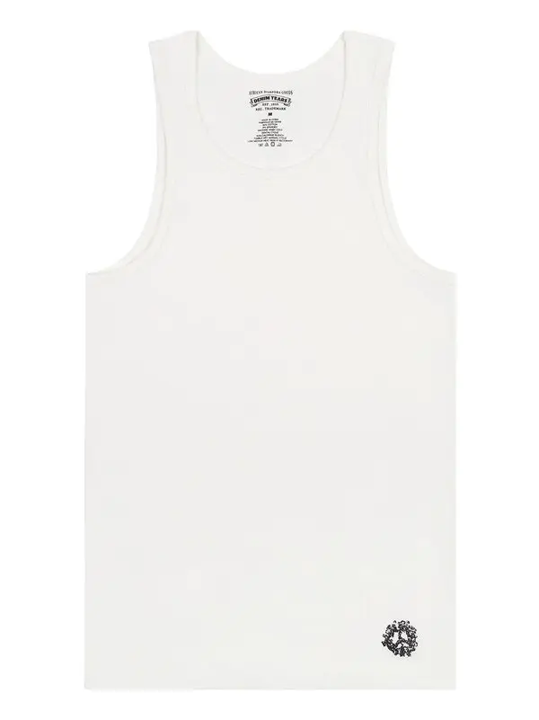 DENIM TEARS Peace Wreath Tank Top - White