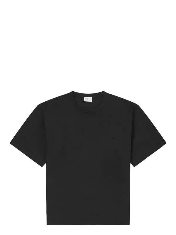 Saint Laurent Cotton-jersey T-shirt - Black