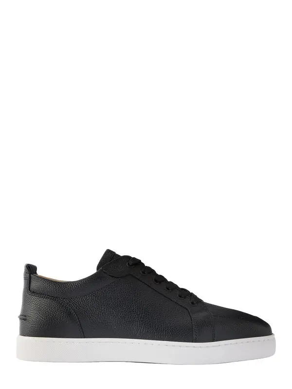 CHRISTIAN LOUBOUTIN Rantulow Full-grain Leather Sneakers - Black