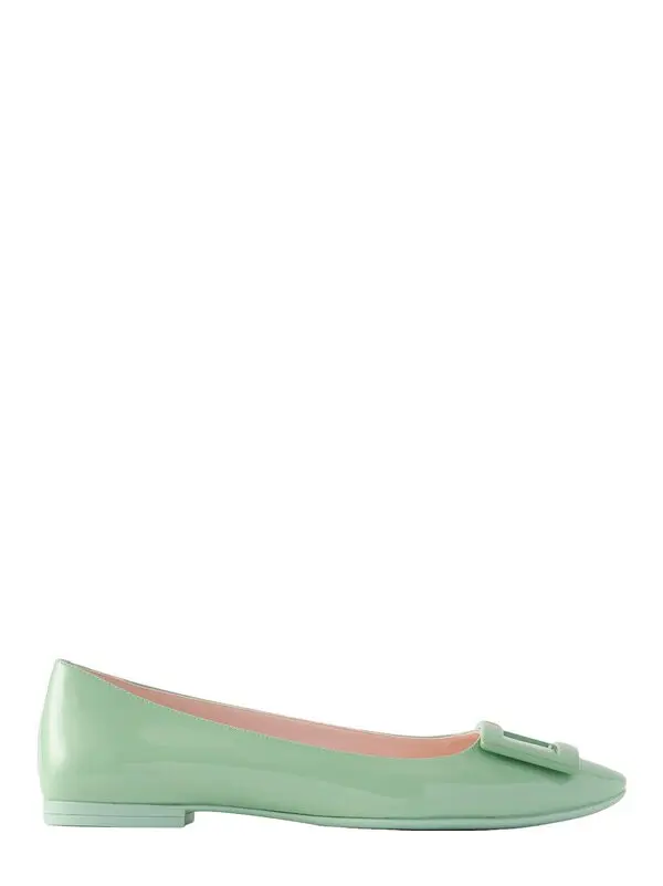 ROGER VIVIER Gommettine Ballet Flats - Green