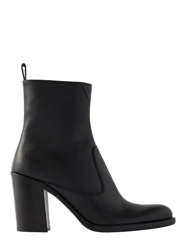 Chloé Phoenix Leather Ankle Boots - Black