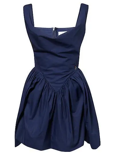 VIVIENNE WESTWOOD Sunday Mini Cotton Dress - Navy