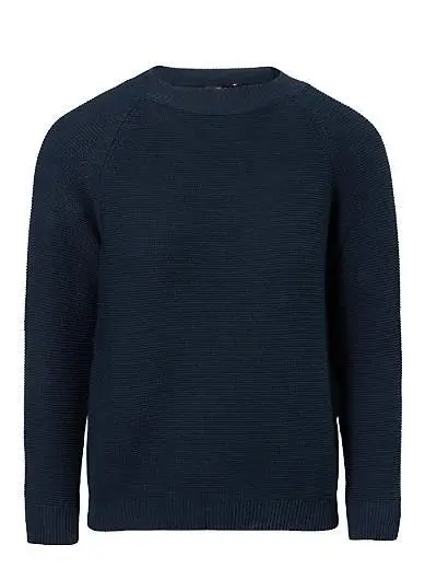 Max Mara Regular-fit Ribbed Cotton Jumper - Navy