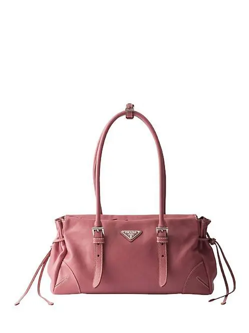Prada Leather Tote Bag - Pink