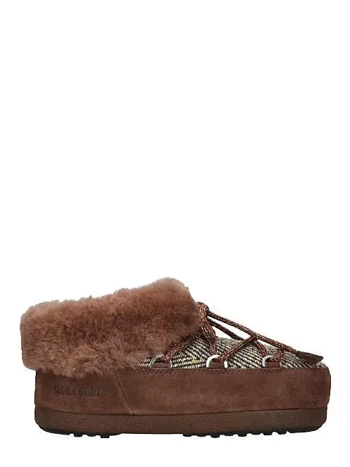 Moon Boot Faux-fur Mules - Brown