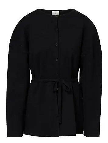 Dissh Martha Cinched Knit Cardigan - Black