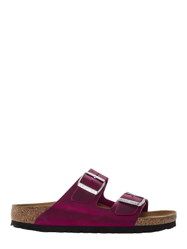 BIRKENSTOCK Arizona Oiled Leather Sandals - Festive Fuchsia