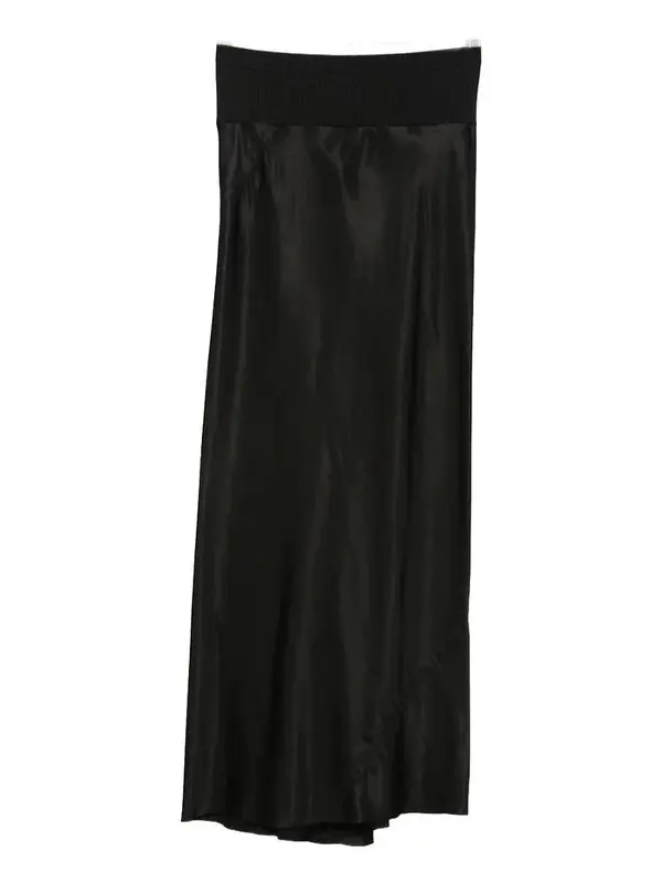 Rick Owens Calf Bias Skirt - Black