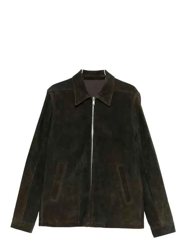 Rick Owens Suede Brad Jacket - Indigo