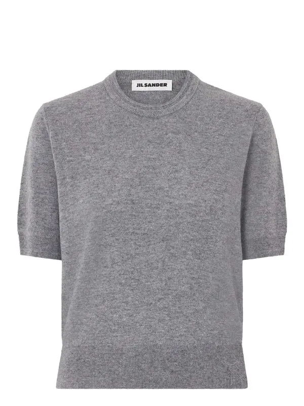 JIL SANDER Virgin Wool Sweater - Light Gray