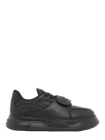 Emporio Armani Sneakers With Strap - Black