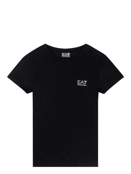 EA7 Natural Ventus7 Technical Fabric T-shirt - Black