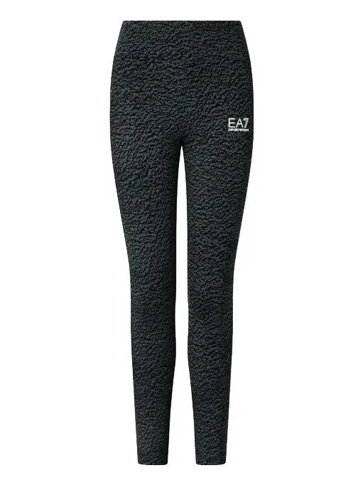 EA7 Leggings In Vigor7 Technical Fabric - Black / White / Pink / Gray
