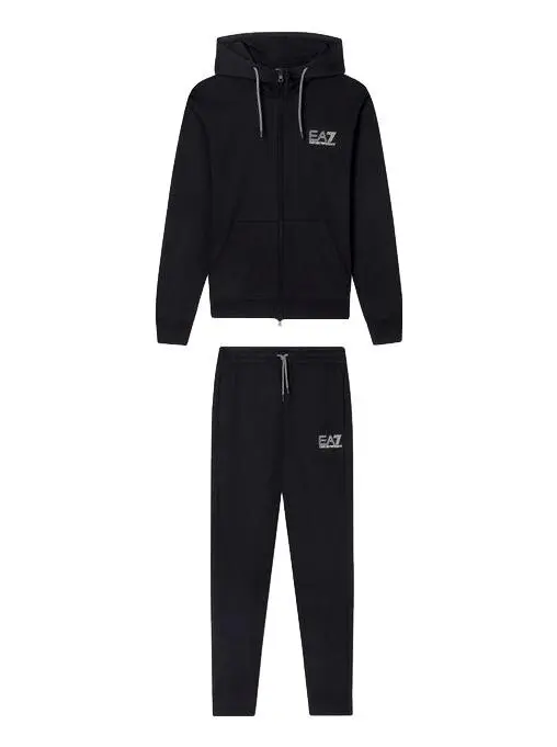 EA7 Pro Tennis Tracksuit In Ventus7 Technical Fabric - Black