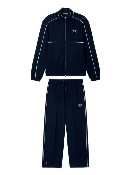 Emporio Armani Tennis Pro Tracksuit In Ventus7 Technical Fabric - Navy