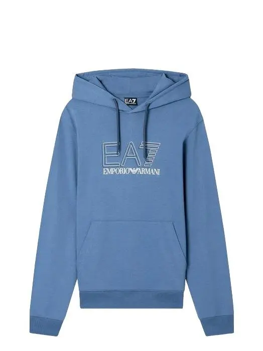 Emporio Armani Lunar New Year Jersey Hooded Sweatshirt - Blue