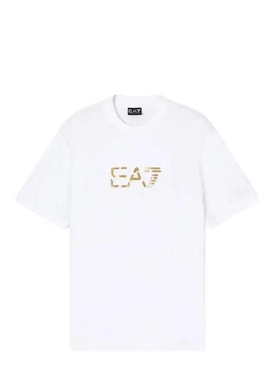 Emporio Armani Premium Label Cotton Jersey Crew-neck T-shirt - White