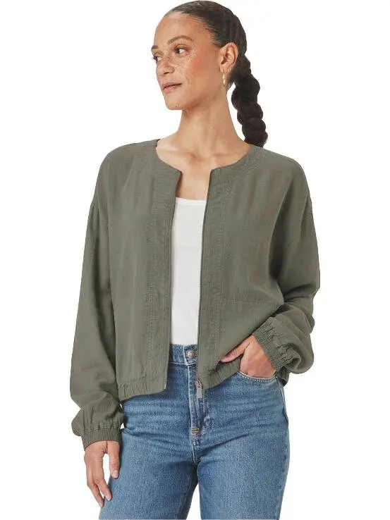 Splendid Clea Bomber Jacket - Olive