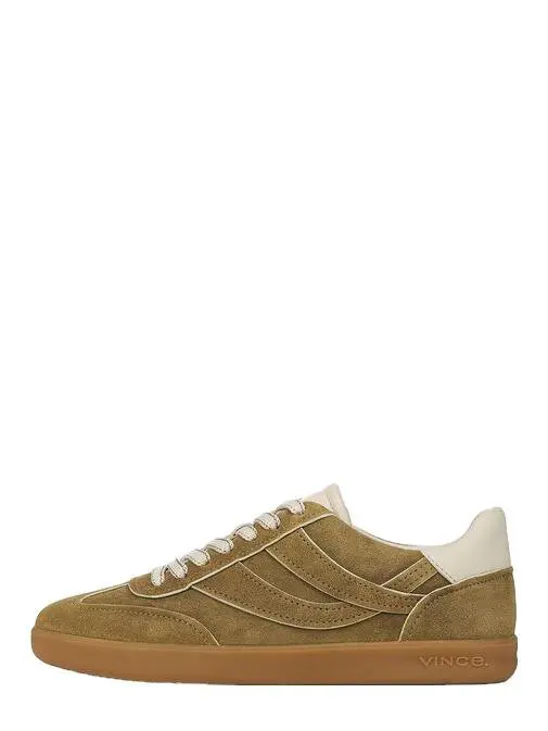 Vince Oasis Contrast-edge Suede Sneakers - Olive