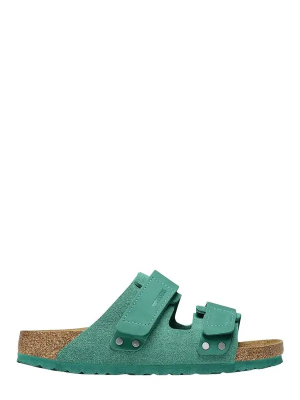 BIRKENSTOCK Uji Nubuck Sandals - Digital Green