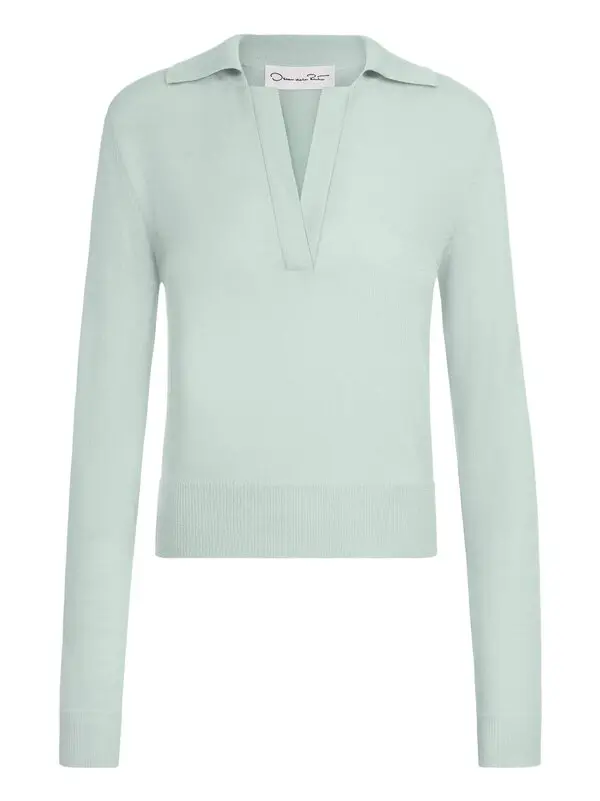 Oscar De La Renta Wool Polo Pullover - One-color
