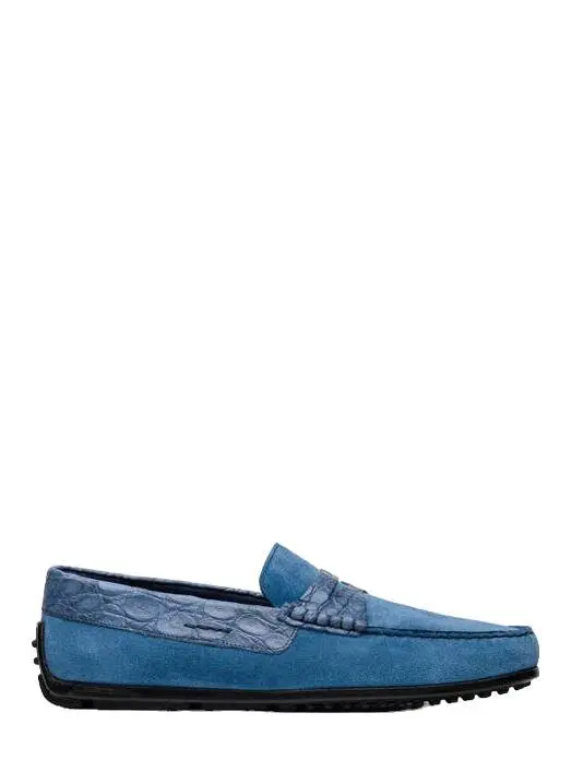 ZELLI ITALIA Monza Driving Loafer - Denim Blue