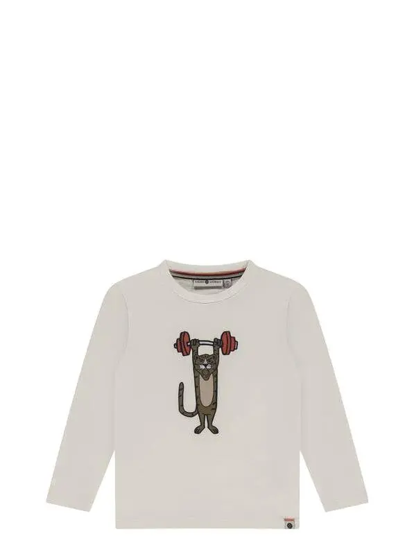 STAINS AND STORIES BY BABYFACE Graphic Long Sleeve T-shirt - Off White