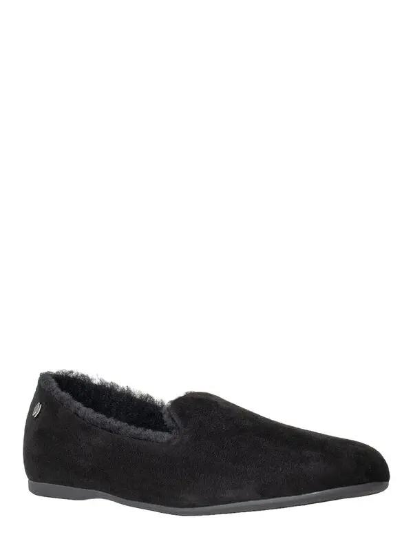 MAVE & CHEZ Audrey Classic Loafer - Black Suede