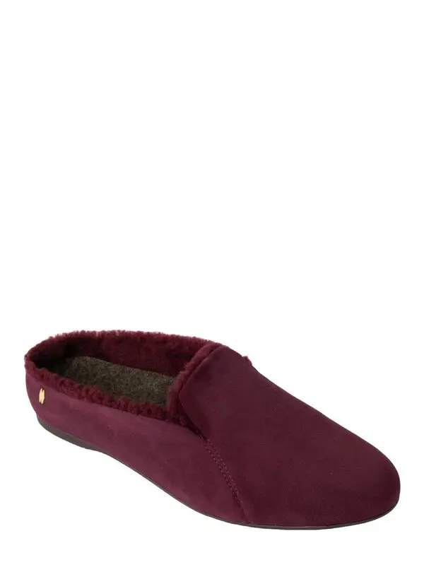 MAVE & CHEZ The Maya Backless Mule - Bordeaux - Suede