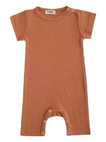 BANBLU Short Sleeved Modal Romper - Orange