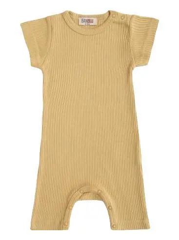 BANBLU Short Sleeved Modal Romper - Yellow