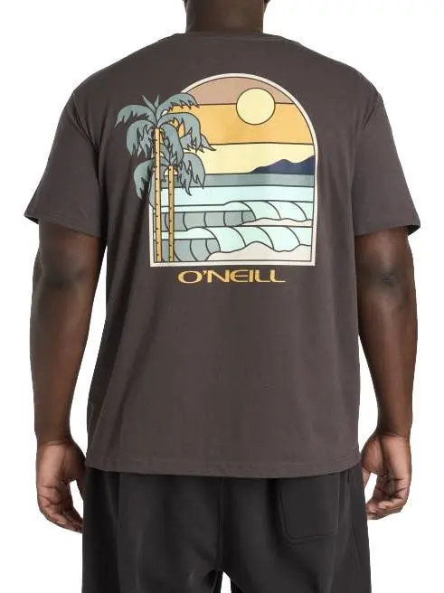 O'Neill Big & Tall Glassy Days Graphic Tee - Graphite