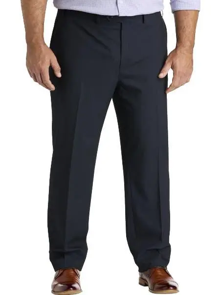 Michael Kors Big & Tall Birdseye Suit Pants - Navy
