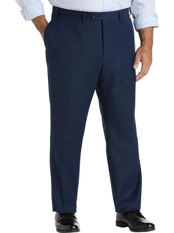 JV REFLEX Big & Tall Classic Suit Pants - Navy