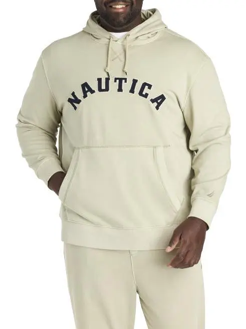 NAUTICA Big & Tall Terry Pullover Hoodie - Antiquity Tan