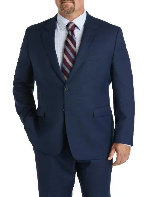 JV REFLEX Big & Tall Stretch Suit Jacket - Navy